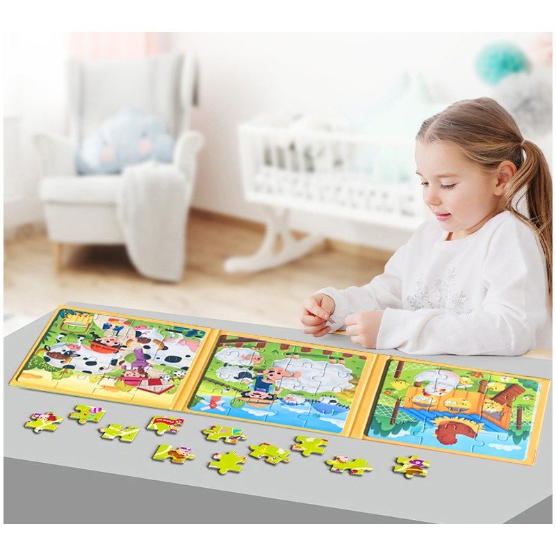 Magnetinės dėlionės knygutėje Ūkis – zaisluoaze.lt